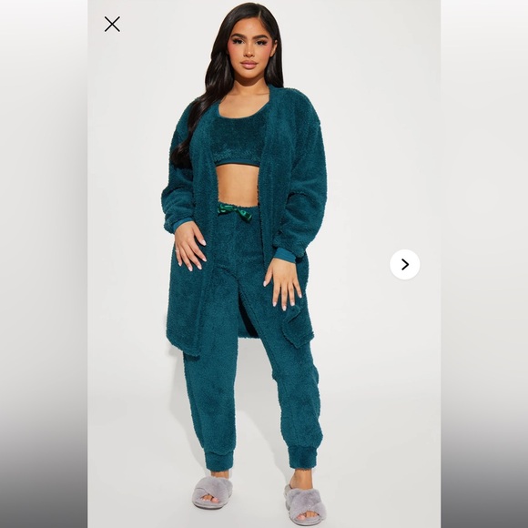 Fashion Nova | Intimates & Sleepwear | Cozy Teal Lounge Set | Poshmark